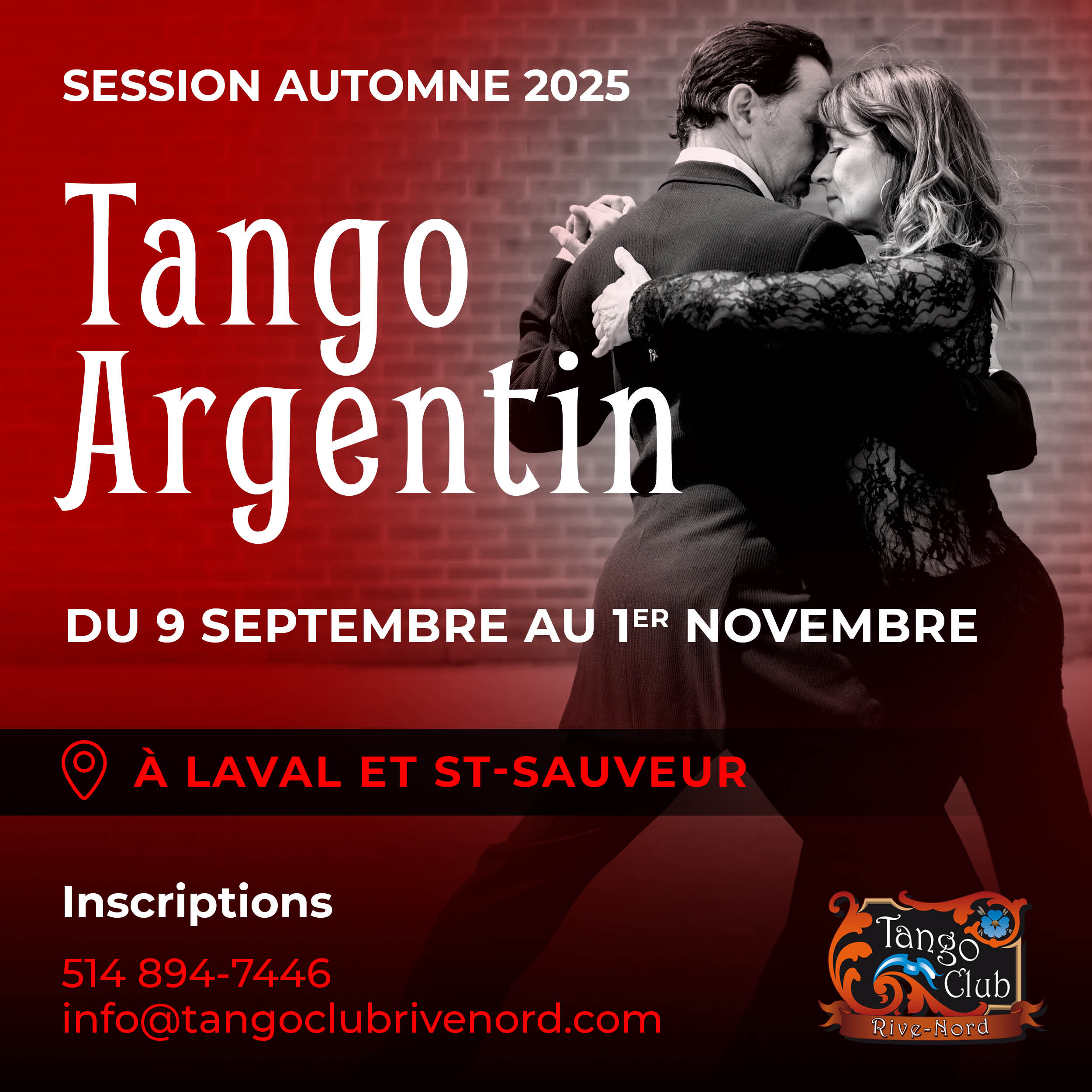 Cours de Tango Argentin Laval Ste-Thérèse Tango Club Rive-Nord